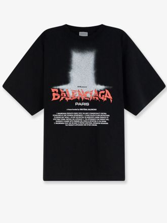 Balenciaga Cotton T-shirt with front logo print - BALENCIAGA - gender_Woman