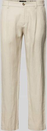 Marc O'Polo Tapered Leinenhose mit Bundfalte Modell OSBY JOGGER