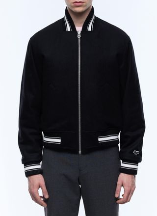 Fursac Blouson teddy en drap de laine - Taille XL - Homme