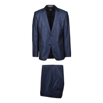 HUGO BOSS Costume Coupe Ajust&eacute;e - Homme - Costumes - Bleu - Taille: XL