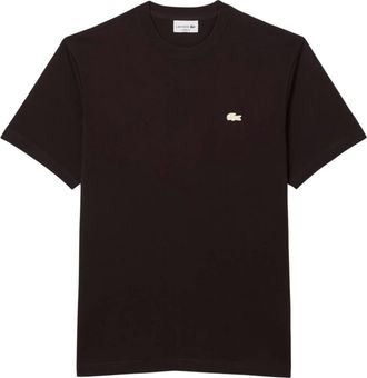 Lacoste Homme, Tops, Brun, Taille: XL T-Shirt Imprim&eacute; en Coton Lourd