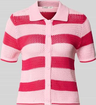 Mango Strickjacke mit Polokragen und 1/2-Arm Modell BABILON