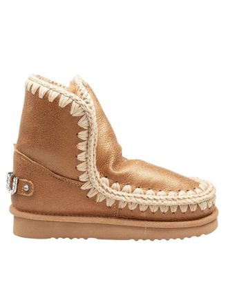 Mou Stiefel - Eskimo 18 Sheepskin Ankle Boot In Tobacco Color Wi - Gr. 38 (EU) - in Braun - f&uuml;r Damen