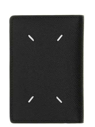 Maison Margiela Mens Black Calfskin Cardholder Accessory