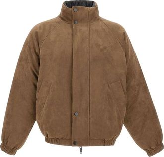 Emporio Armani Raglan-sleeve Reversible Bomber Jacket