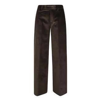 Berwich Pantalon large Nina - Femme - Pantalons - Brun - Taille: 34 FR