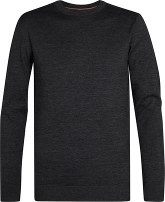 Petrol Industries Herren Pullover - Rundhalsausschnitt - Regular Fit - Feinstrickpullover - Herrenbekleidung - Grau - XL