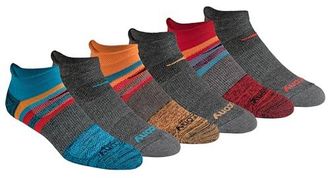 Saucony Lot de 6 paires de chaussettes respirantes en maille pour homme - Gris anthracite - Taille L, Charbon de bois tendance (6 paires), Large