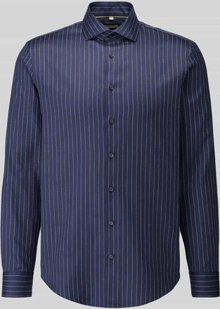 Jake*s Slim Fit Businesshemd aus reiner Baumwolle