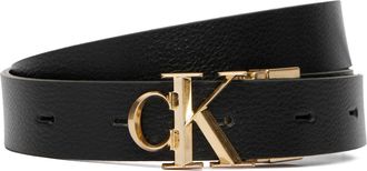 Calvin Klein Dameng&uuml;rtel Calvin Klein Facet Ck 25Mm Pebble Rev/Adj LV04F7044G Schwarz