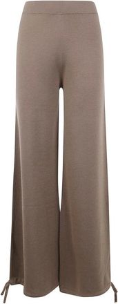 Max Mara Femme, Pantalons, Brun, Taille: 36 FR Wide Leg Knit Pants
