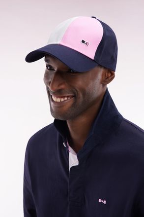 Eden Park Casquette Tricolore En Twill De Coton Rose