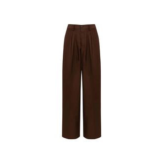 Laneus Homme, Pantalons, Brun, Taille: M Wide Pantalons