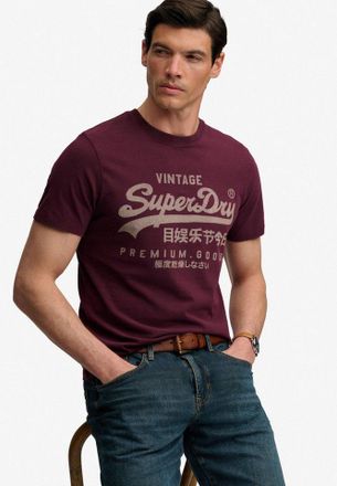 Superdry Rundhalsshirt VL CLASSIC TEE Baumwolle, relaxed fit
