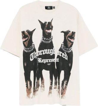 Represent Represent, Homme, Tops, Blanc, Taille: XS Camiseta MC Doberman