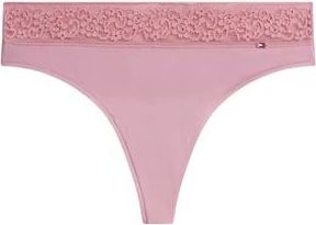Tommy Hilfiger Tanga uni &agrave; bande dentelle