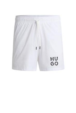 HUGO BOSS Hommes PAOL Short de Bain enti&egrave;rement doubl&eacute; avec Logo revisit&eacute;
