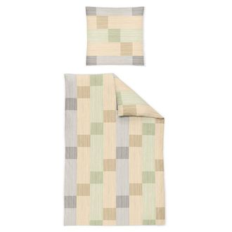 Irisette Bettw&auml;sche Davos | Natur/gr&uuml;n/blau - 30 | 135 x 200 cm