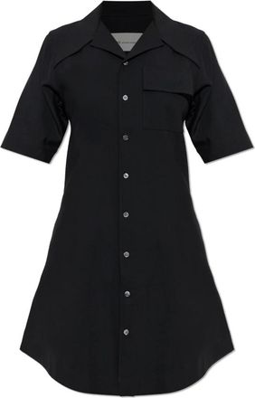 Ami Femme, Robes, Noir, Taille: 42 FR Wool Dress With Pocket