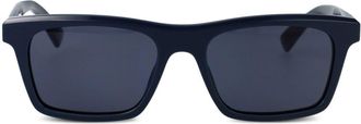 Alexander McQueen Eyewear lunettes de soleil 0472 - Bleu