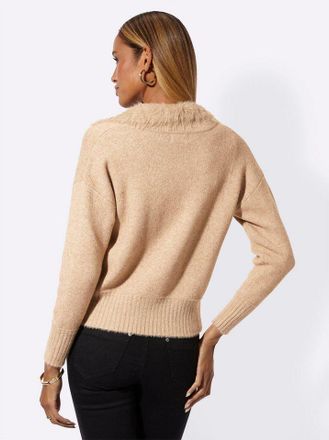 Cr&eacute;ation L Strickjacke Strickblazer Langarm Jacquard