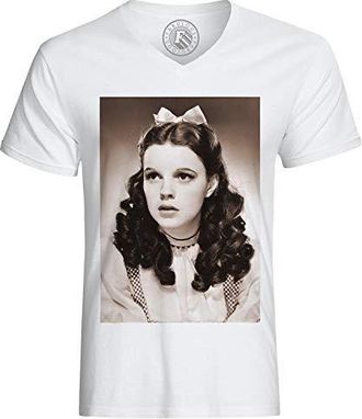 Fabulous T-Shirt Homme Col V Coton Bio T-Shirt Homme Photo de Star C&eacute;l&eacute;brit&eacute; Judy Garland Actrice Vieux Cin&eacute;ma Original 4 Dorothy