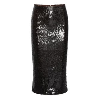 Rotate Midi Skirts - - Skirts - Damen - Braun - 2XS