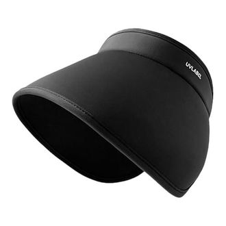 Generico Chapeau haut-de-forme vide avec visi&egrave;re pare-soleil compl&egrave;te en soie glac&eacute;e - Large bord rafra&icirc;chissant - Design r&eacute;glable - Pour cyclisme, plage, voya