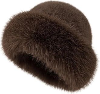 Generic Chapeau dhiver chaud - Chapeau cloche en peluche douce, couvre-chef coupe-vent pour femmes et filles pour le quotidien, les voyages, le ski, la randon