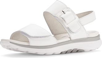 Gabor Damen Riemchensandalen, Frauen Sandalen,Sommerschuhe,Freizeitschuhe,offene Schuhe,Strandschuhe,Sandaletten,bequem,Weiss,38 EU / 5 UK