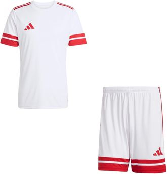 adidas Herren Set Trikot + Hose Squadra 25 White/Team Power Red2 XXL