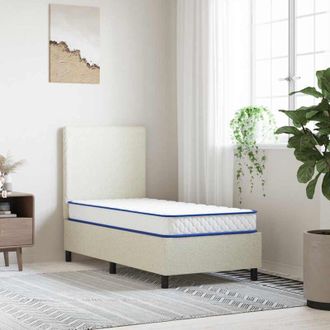 vidaXL Memory-Schaum-Matratze 80x160x17 cm Weich Wei&szlig; Vidaxl