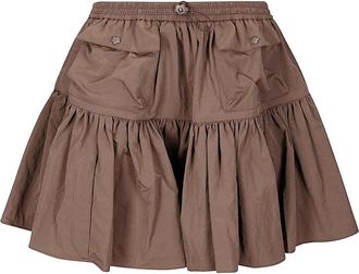 Cecilie Bahnsen Jupe Midi - Marron