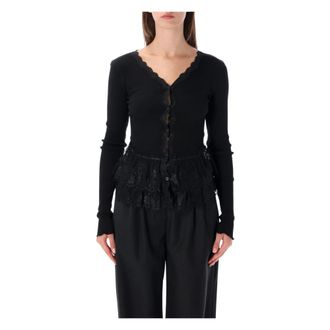 OperaSPORT Eloisa Seamless Cardigan - - Knitwear - Damen - Schwarzk - S