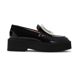 Roger Vivier Schwarze Lederloafer f&uuml;r Frauen - - Shoes - Damen - Schwarzk - 39 EU