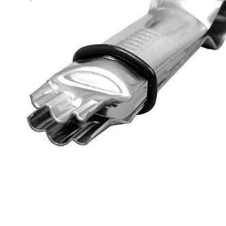 PME TC605 geschlossene, Einfache Prägezange in Dreifacher Muschelform, Großees Format, Edelstahl, Silver, cm, 8.5 x 2 x 1.5 cm, 1 Einheiten