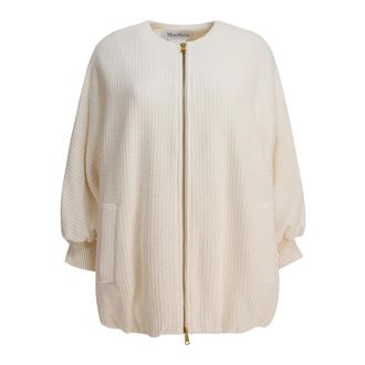 Max Mara Cirino Jacket - - Knitwear - Damen - Wei&szlig; - S
