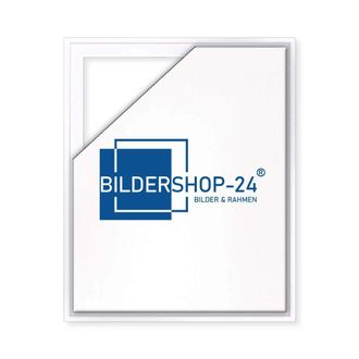 Bildershop-24 Schattenfugenrahmen LEVI 100x150cm Wei&szlig; (Hochglanz)
