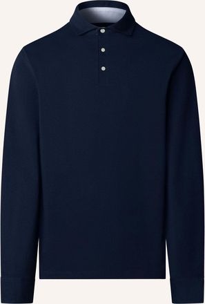 Hackett Poloshirt Multi Trim Jersey Ls blau