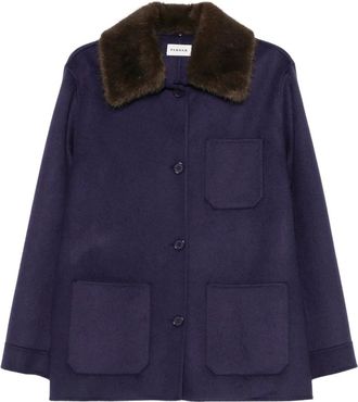 P.A.R.O.S.H. P.a.r.o.s.h. - Manteau Leak - Femme - Manteaux - Bleu - Taille: 38 FR