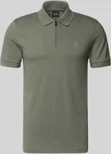Boss Orange by Hugo Boss Slim Fit Poloshirt aus Baumwoll-Mix Modell PASSERZIP