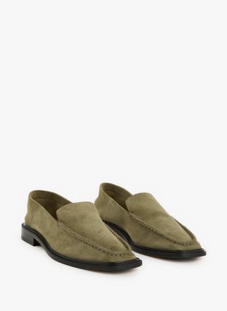 Souliers Martinez Mocassins en cuir su&eacute;d&eacute;