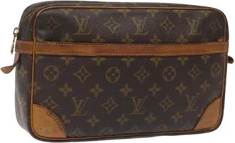 Louis Vuitton Pre-owned Toile pochettes-minaudieres - Femme - Pre-owned - Brun - Taille: ONE Size