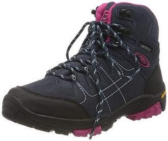 Brütting Mount Shasta Kids Hi, Chaussure de course tout terrain Fille, Bleu (Marine/Rose/Turquoise), 32 EU