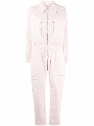 Stella McCartney combinaison zippée à manches longues - Rose