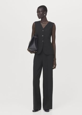 Mango Nadelstreifen-Jumpsuit im Anzugstil schwarz - Damen - XXS - MANGO