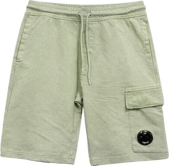 C.P. Company C.p. Company, Homme, Shorts, Vert, Taille: XL Bermuda Cargo Light Fleece