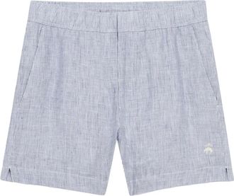 Brooks Brothers short en lin - Bleu