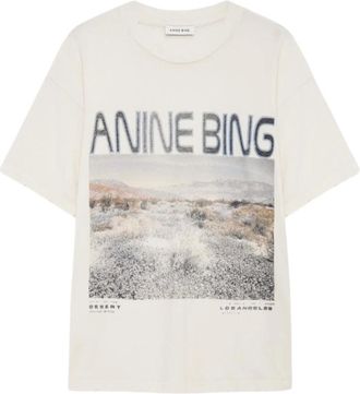 Anine Bing Femme, Tops, Blanc, Taille: 38 FR Cade Tee Wildflowers