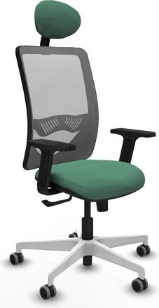 Piqueras y Crespo Stuhl f&uuml;r Home Office Zulema mit 2D-Armen, h&ouml;henverstellbarer Lendenwirbelst&uuml;tze und festem Kopfteil, ausgestattet mit Sincro 3 Positionen und Schneid